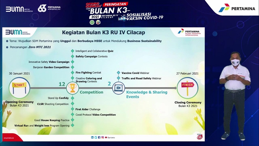 Pertamina Cilacap Canangkan Zero Medical Treatment Case ...