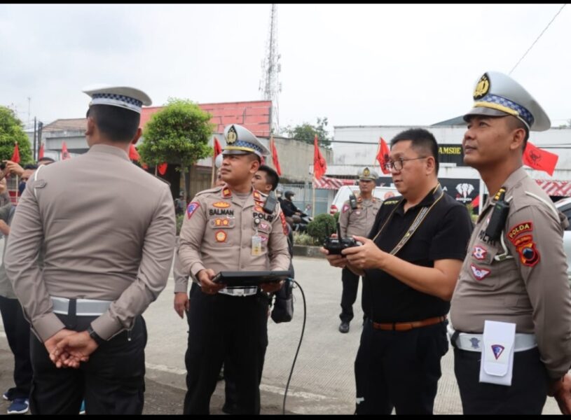 Ditlantas Polda Jateng Sosialisasi e-TLE Drone di Cilacap – BANYUMASEKSPRES.ID