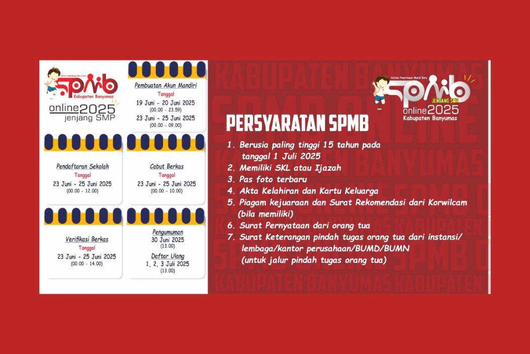 Cara Daftar SPMB Banyumas 2025 Jalur Prestasi dan Proses Verifikasinya! – BANYUMASEKSPRES.ID